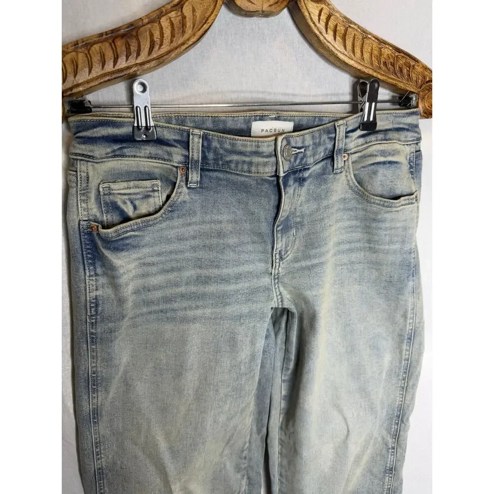 PacSun | Jeans | Pacsun Jeans Wide Leg Curvy Baggy Low Rise Light Grey ...